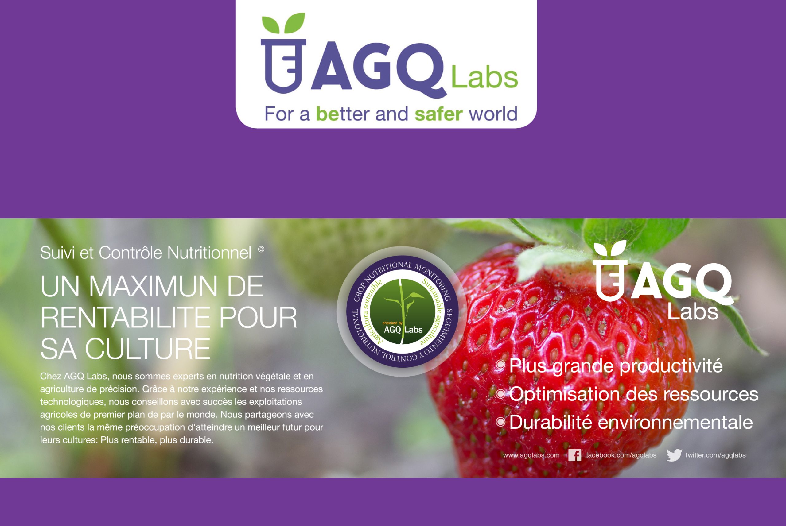 AGQ Labs: partenaire pour une bonne gestion de la nutrition des ...